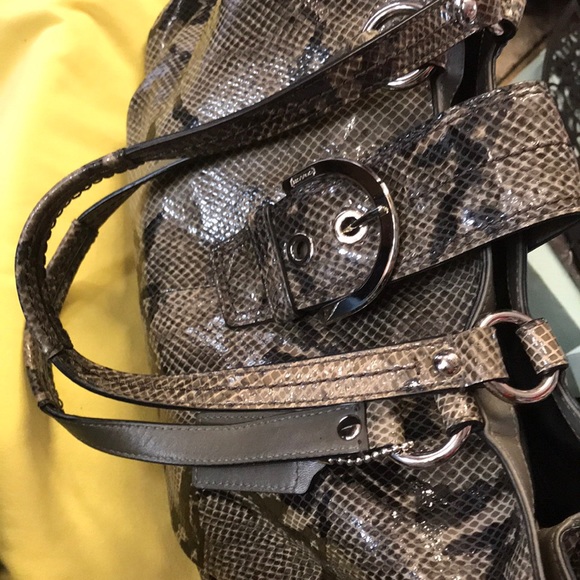 Coach | Bags | Coach Embossed Python Handbag And Wallet | Poshmark